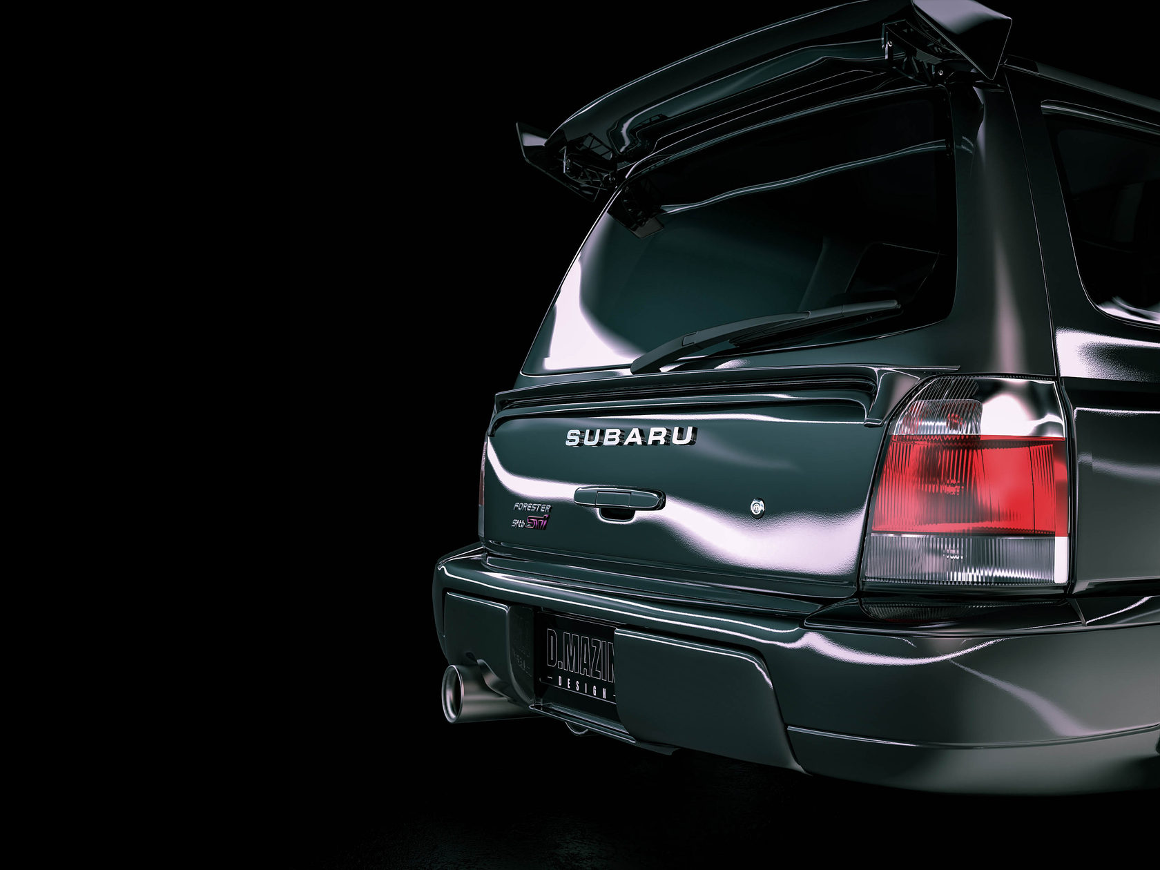 Mid spoiler SUBARU FORESTER SF5/9 97-99