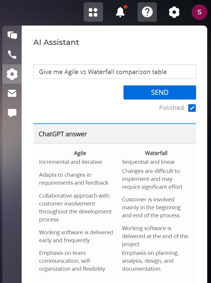 ChatGPT Connector for Creatio