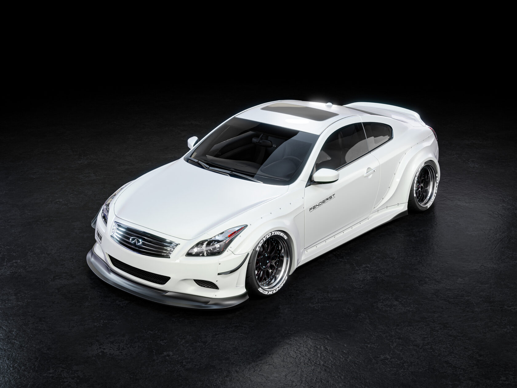 FENDERIST SPEC S Fender Flares Set / WIDE BODY KIT INFINITI G37 COUPE ...