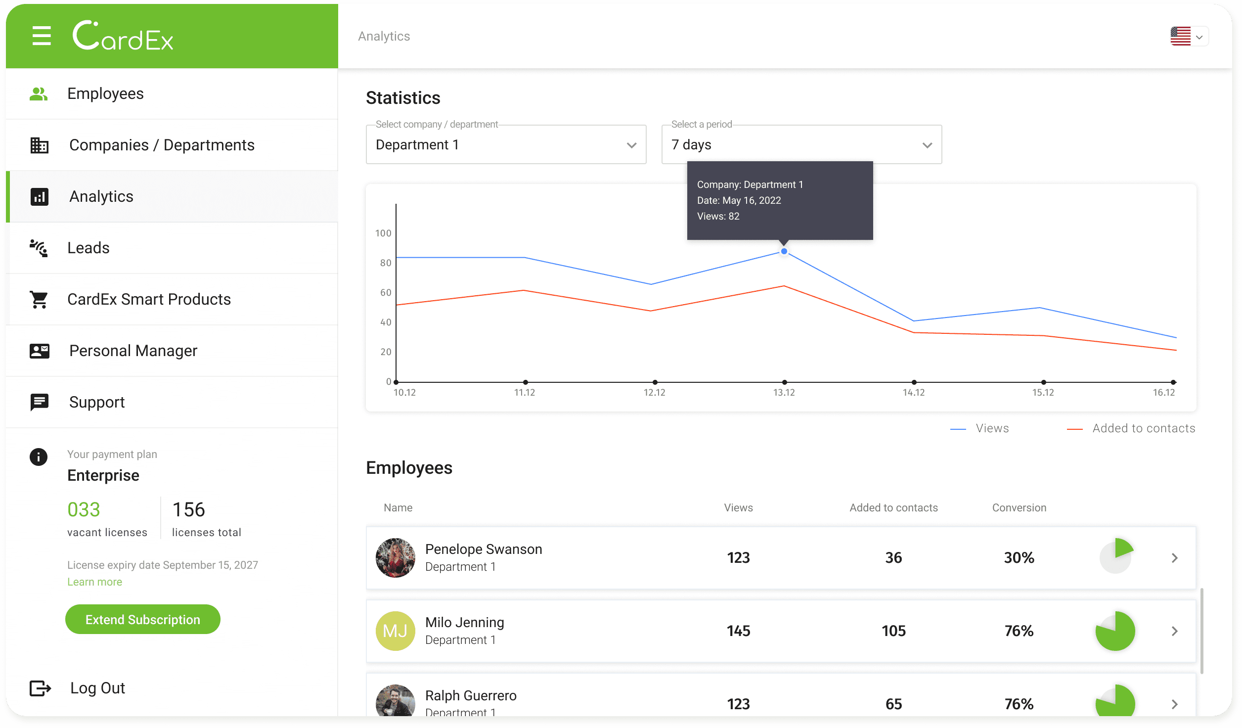 Digital Business Cards for Teams | CardEx