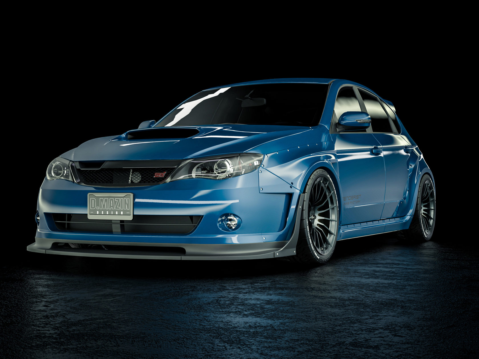 FENDERIST SPEC S BUMPER CANNARDS SUBARU IMPREZA GT/WRX GH 07-12