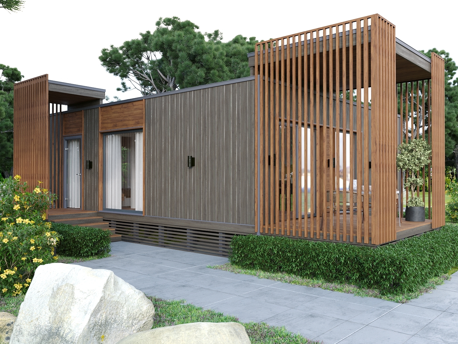 Модульные дома GLAMP HOUSE. Серия Woodhouse