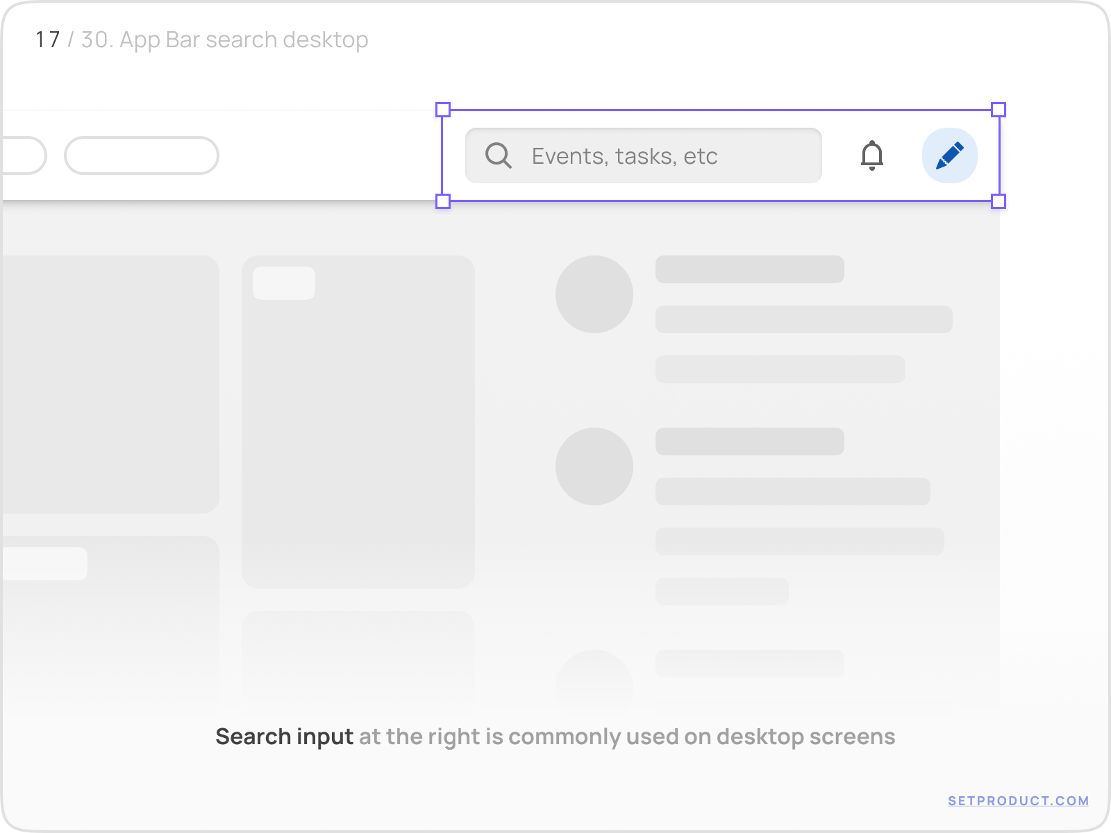 Nav Bar UI design exploration — anatomy, use-cases, states, templates