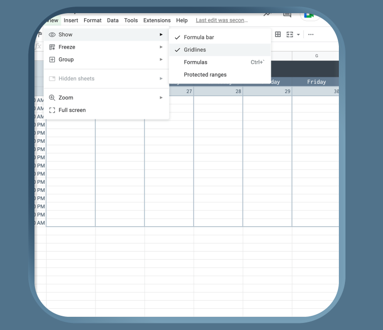 How to Make Google Sheets Templates Calendar and Schedules