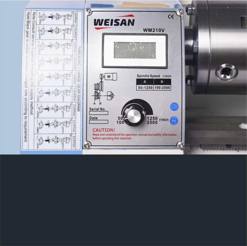 Токарный станок WM210V по металлу купить по низкой цене