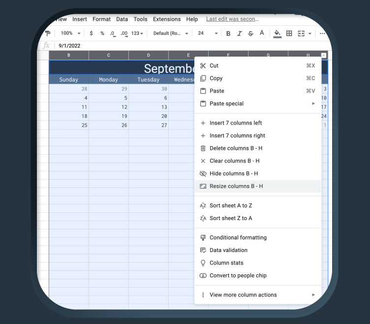 How to Make Google Sheets Templates Calendar and Schedules