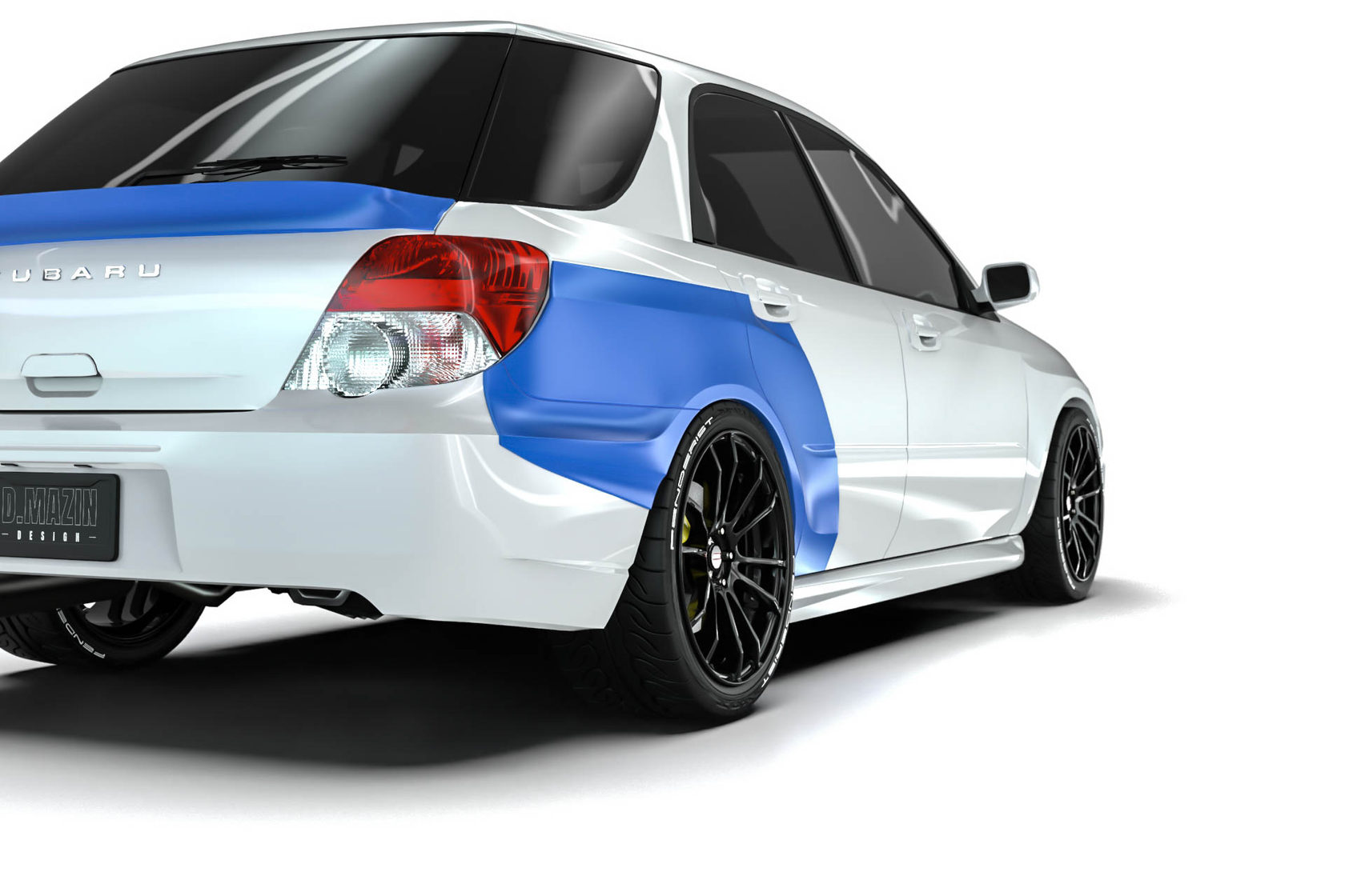 FENDERIST SPEC S Rear Fender Flares Set for STI front / WIDE BODY KIT ...