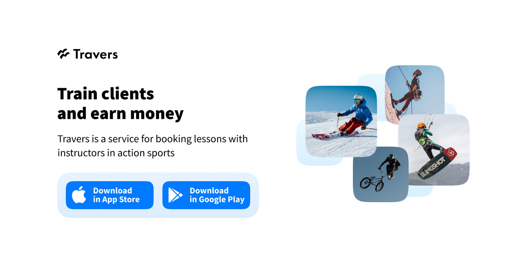 Travers Instructors | Train clients and earn money