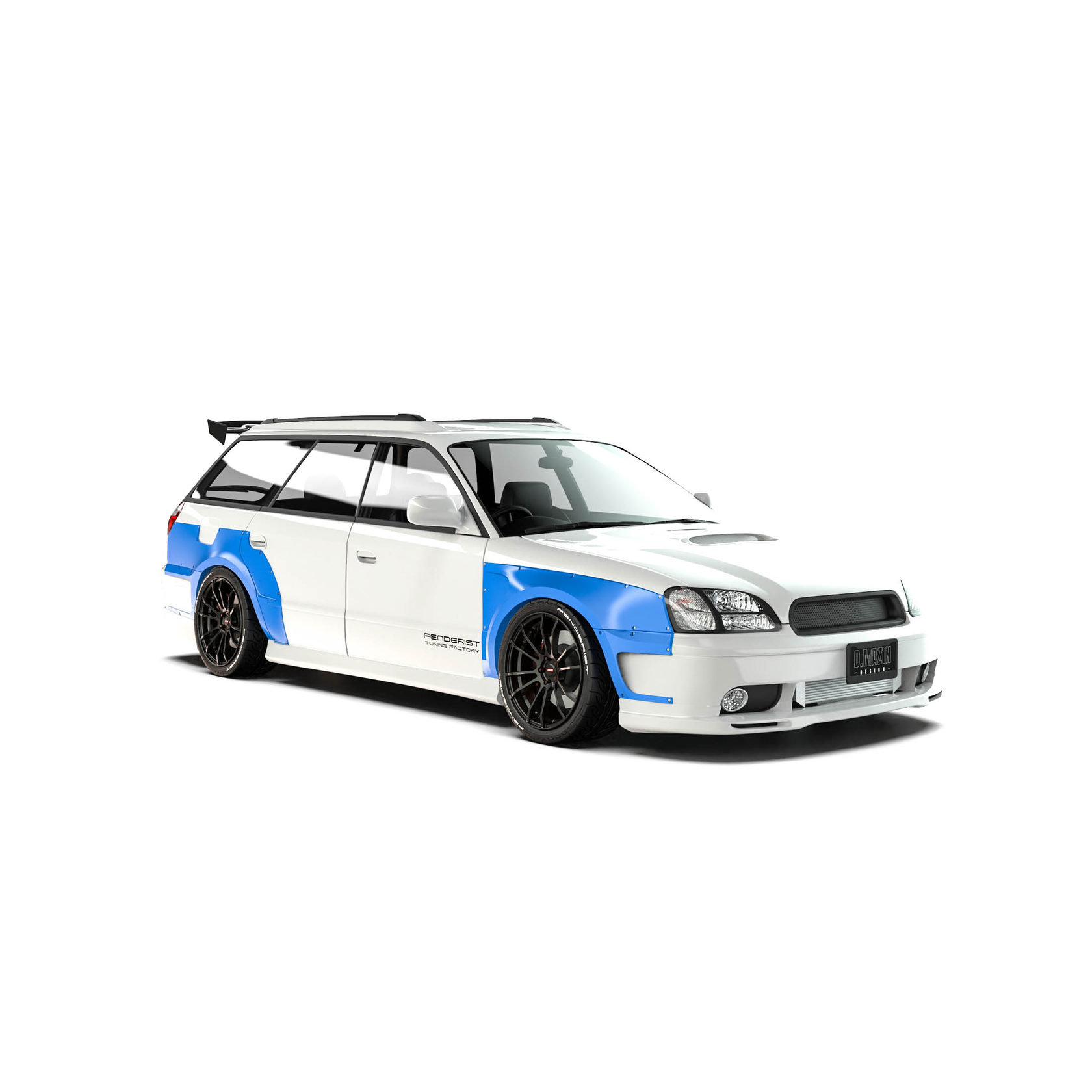 FENDERIST SPEC S Fender Flares Set / Wide Body Kit SUBARU Legacy Wagon ...