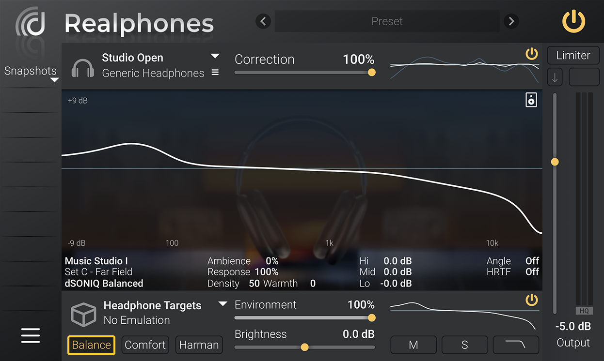 Harman curve and dSONIQ Realphones