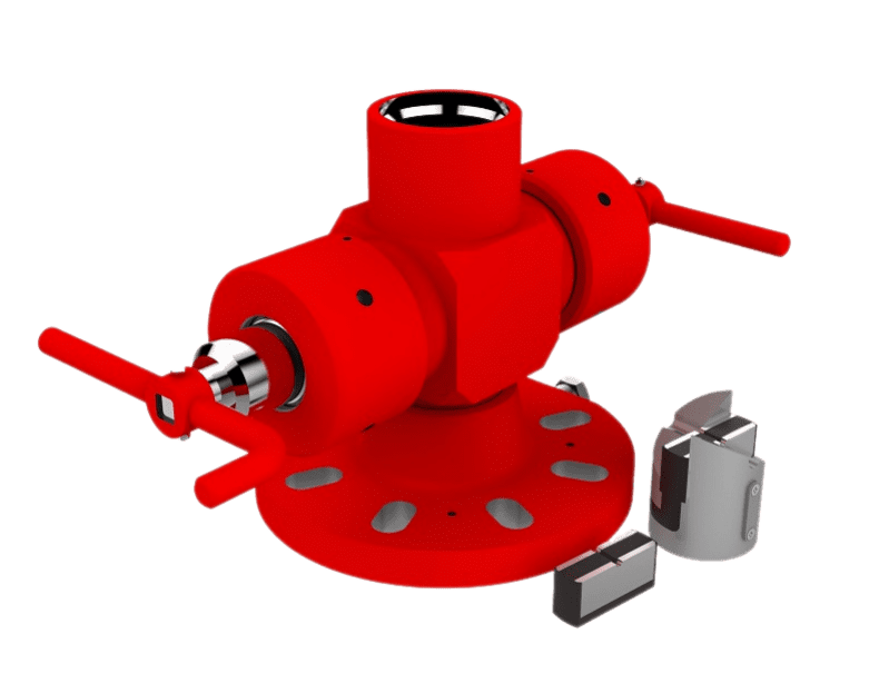 Manual ram bop “PR-TEKHNO” for running in hole and retrieving downhole ...