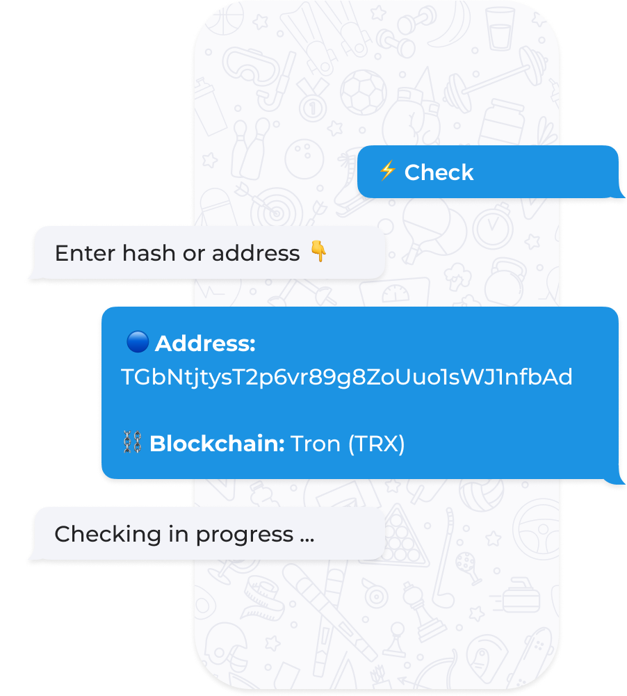 Telegram Bot from BitOK for AML checks