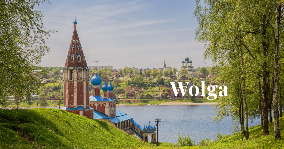 Wolga Reisen. Entland dem Hauptfluss Russlands.