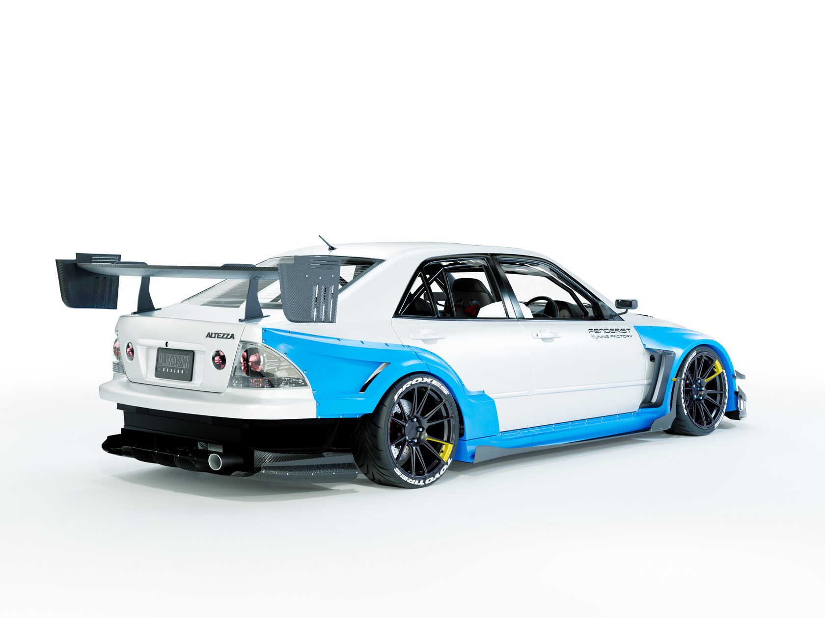 Full FENDERIST SPEC R DRIFT kit / WIDE BODY KIT TOYOTA ALTEZZA / LEXUS ...