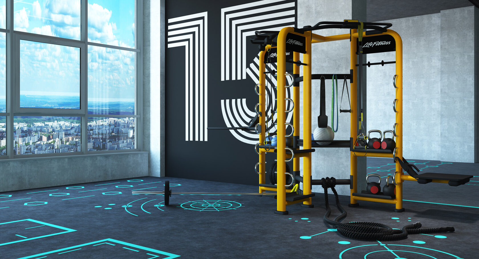 Life Fitness | Создание концепции фитнес-клубов и 3D