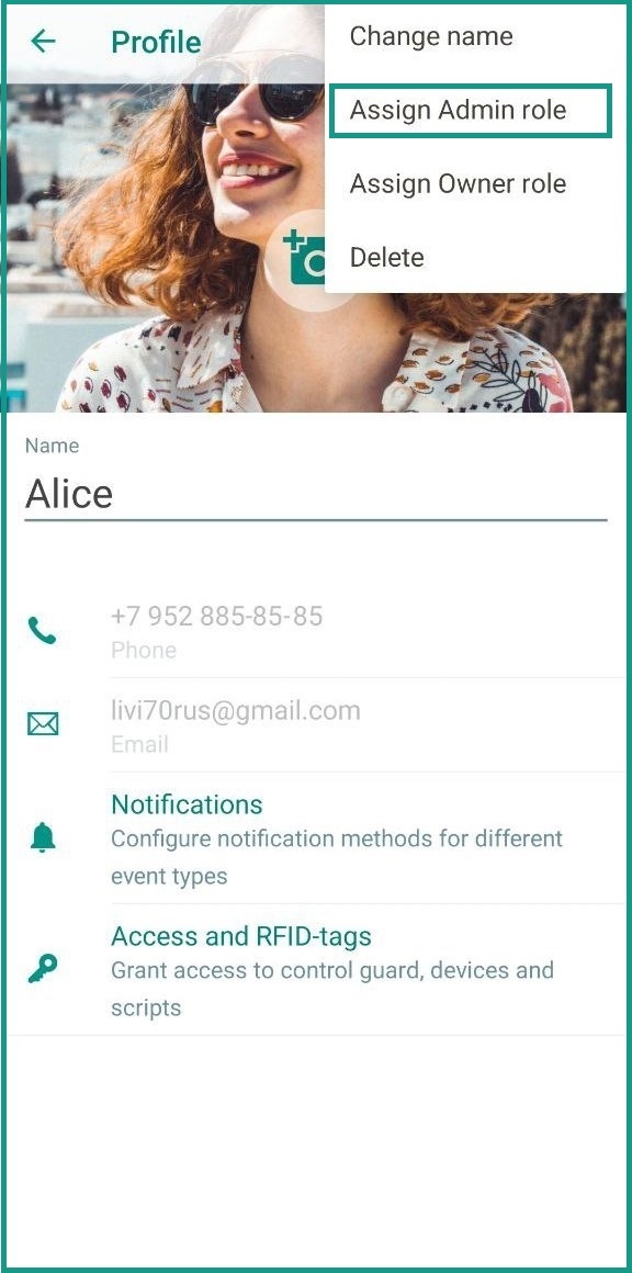 Assigning Admin role to users