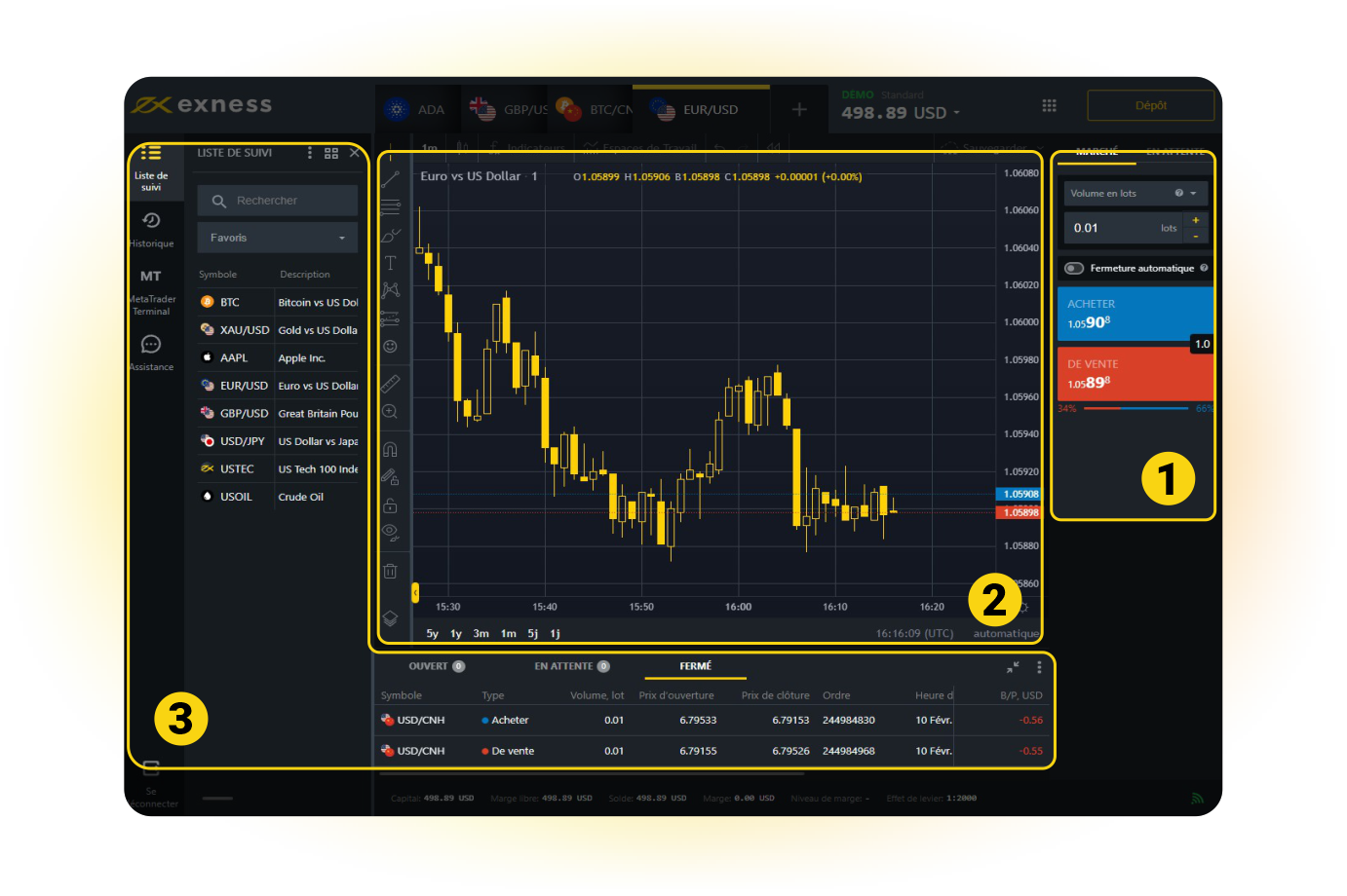 Exness webterminal · Terminal de trading Exness · Maroc