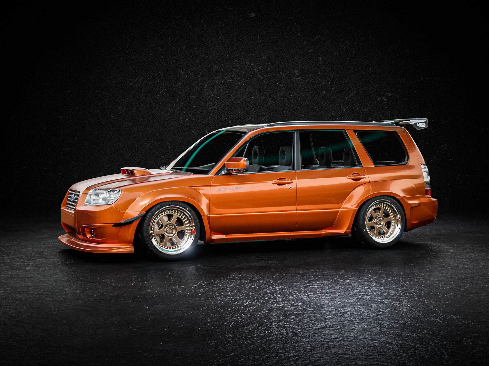 Top Spoiler ver 5 SUBARU FORESTER SG5/9 02-07