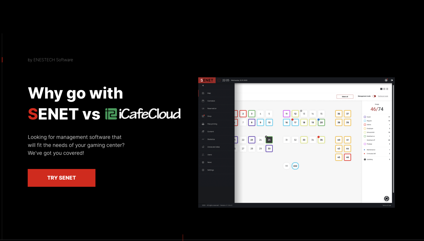 SENET – iCafe Cloud Alternative Comparison