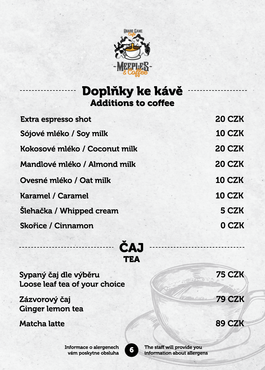 Cafe at Meeples & Coffee