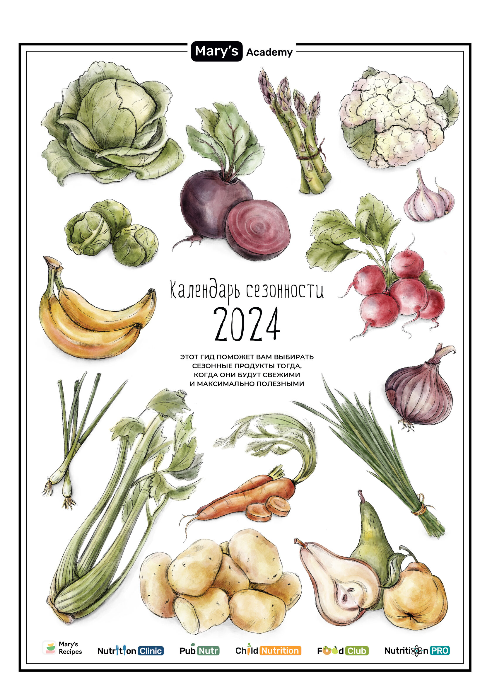 Календарь сезонных продуктов 2024