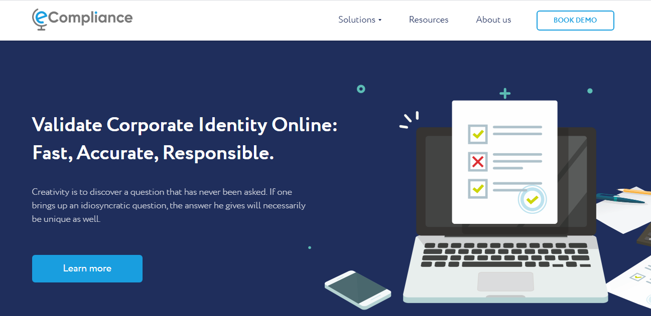 eCompliance - Validate Corporate Identity Online: Fast, Accurate ...