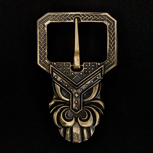 Belt buckle dwarven "Tredigar" - Copper Raven