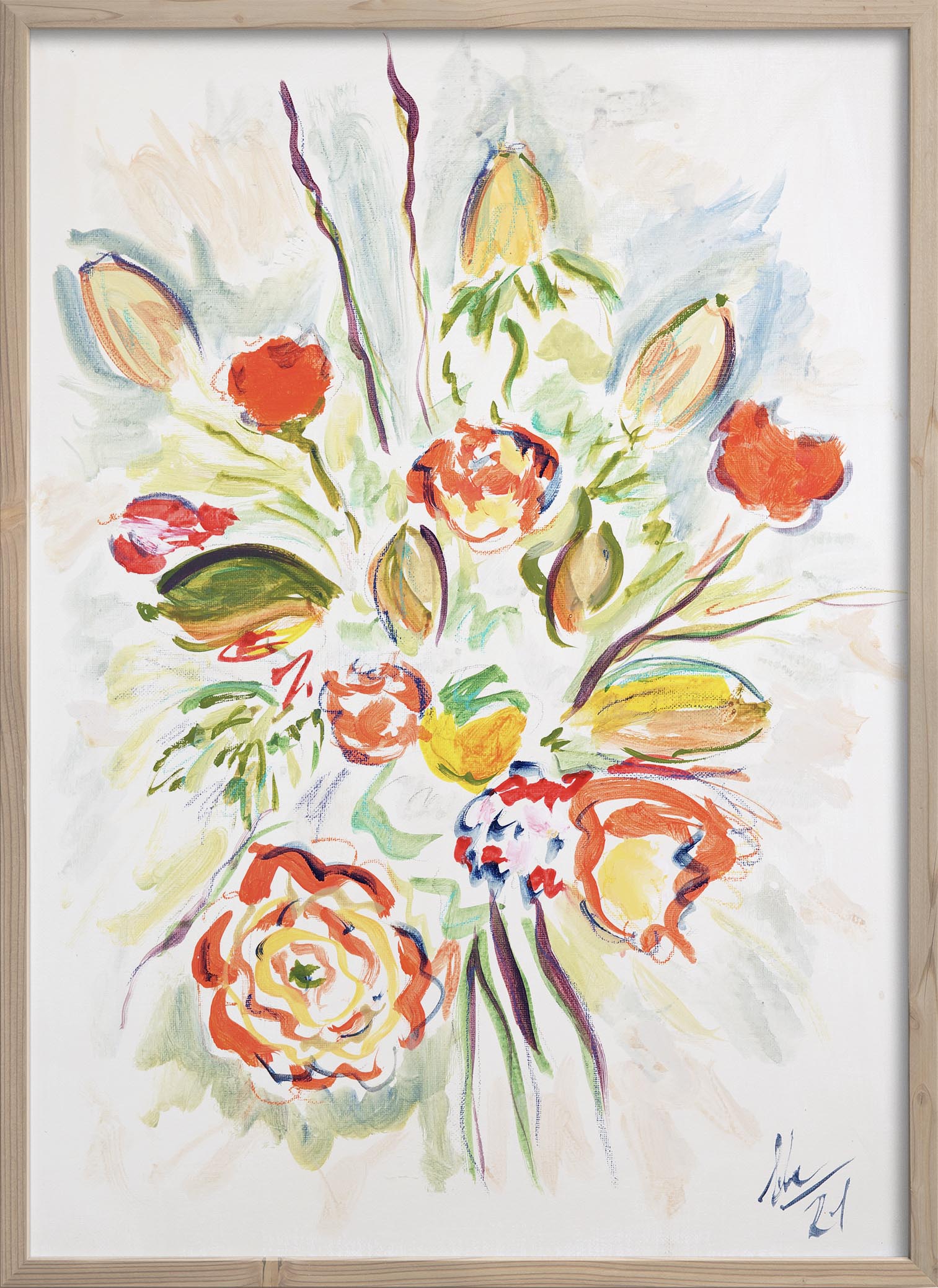 Floral Composition by Lena Berman ⏤ UUTNO ⏤ Интерьер-френдли арты