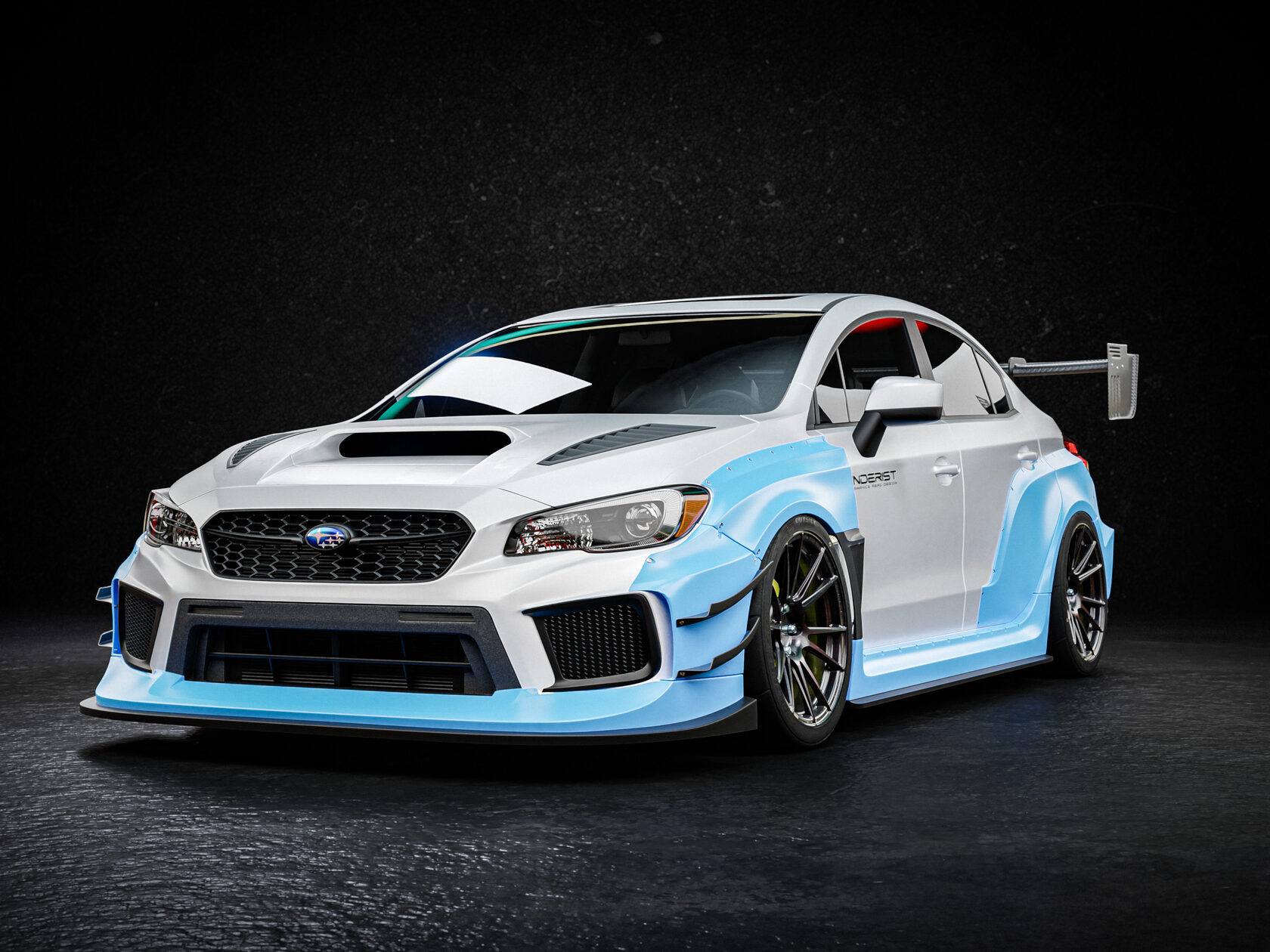 Full FENDERIST SPEC R kit / WIDE BODY KIT Subaru Impreza WRX STI 17+