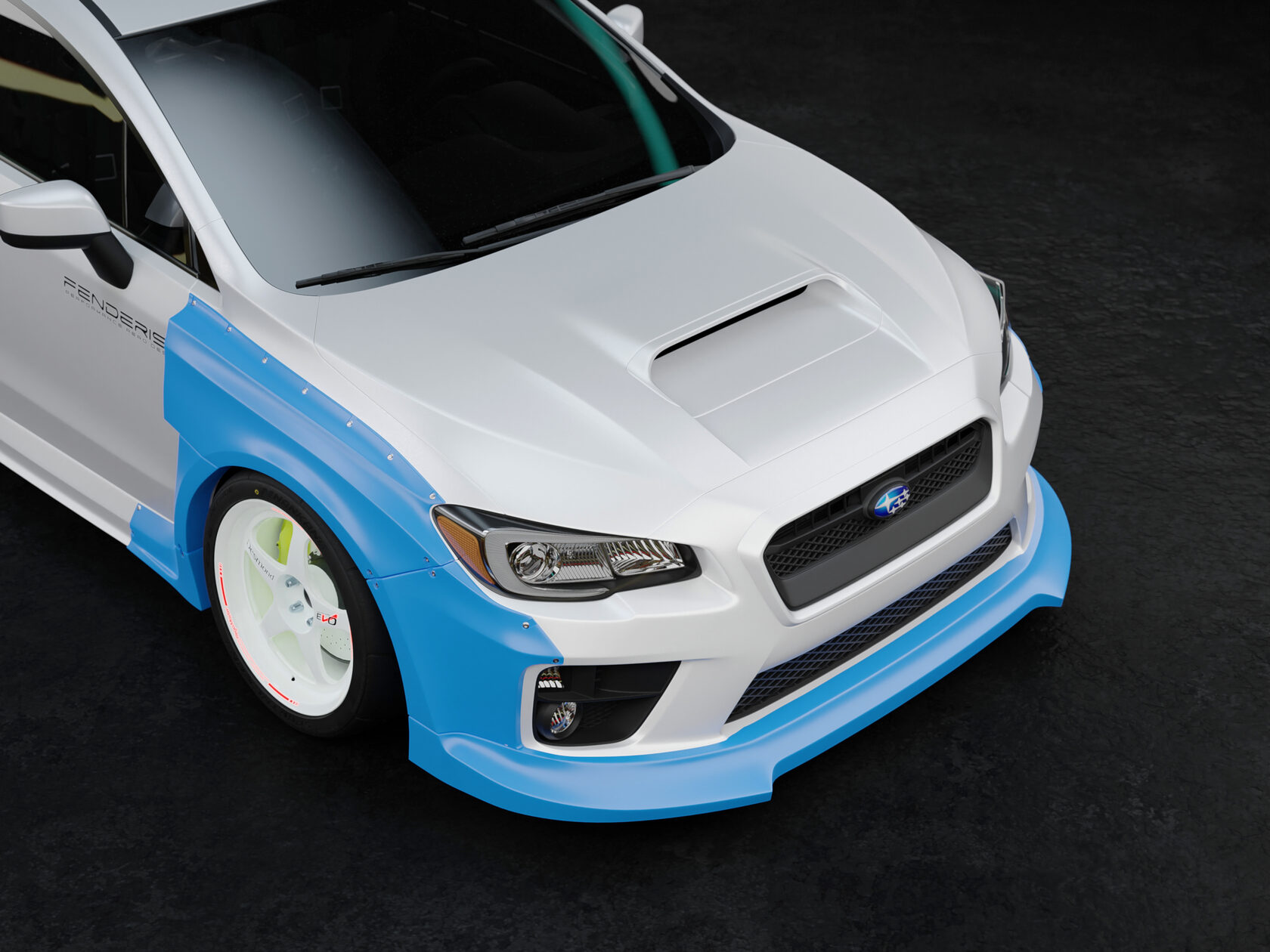 FENDERIST SPEC S Fender Flares Set / WIDE BODY KIT Subaru Impreza WRX ...