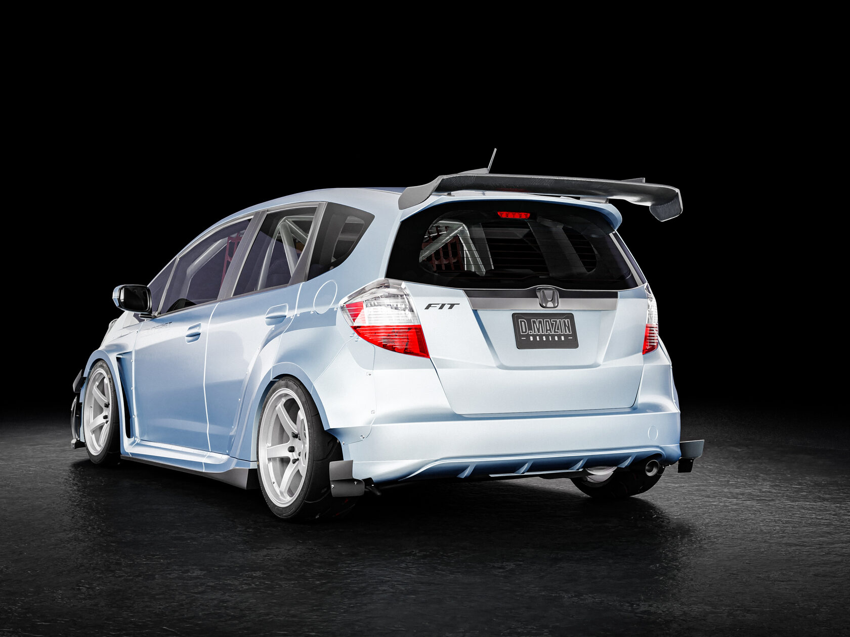 FENDERIST SPEC S Fender Flares Set / WIDE BODY KIT HONDA FIT / JAZZ 07-10