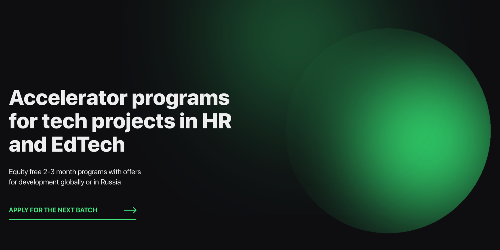 Acceleration Programs