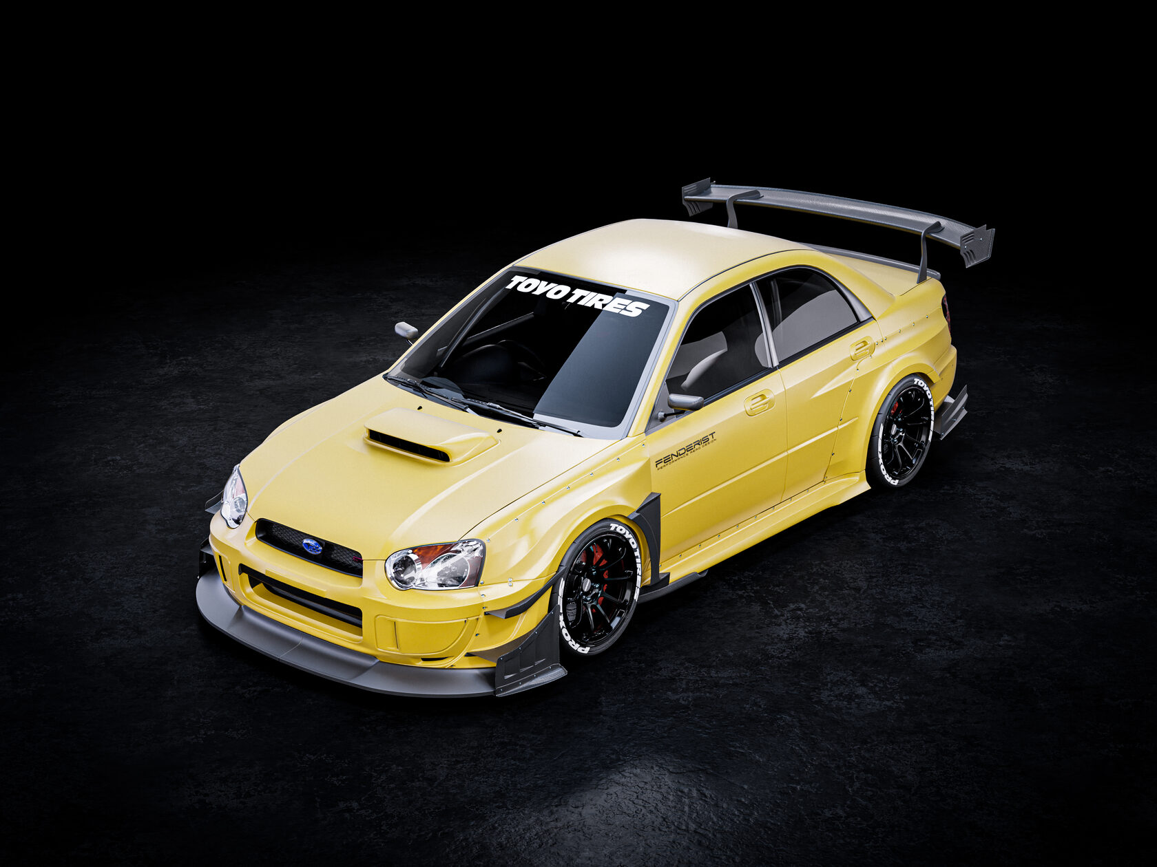 FENDERIST SPEC R Full Set ver 2.0 / WIDE BODY KIT SUBARU IMPREZA WRX ...