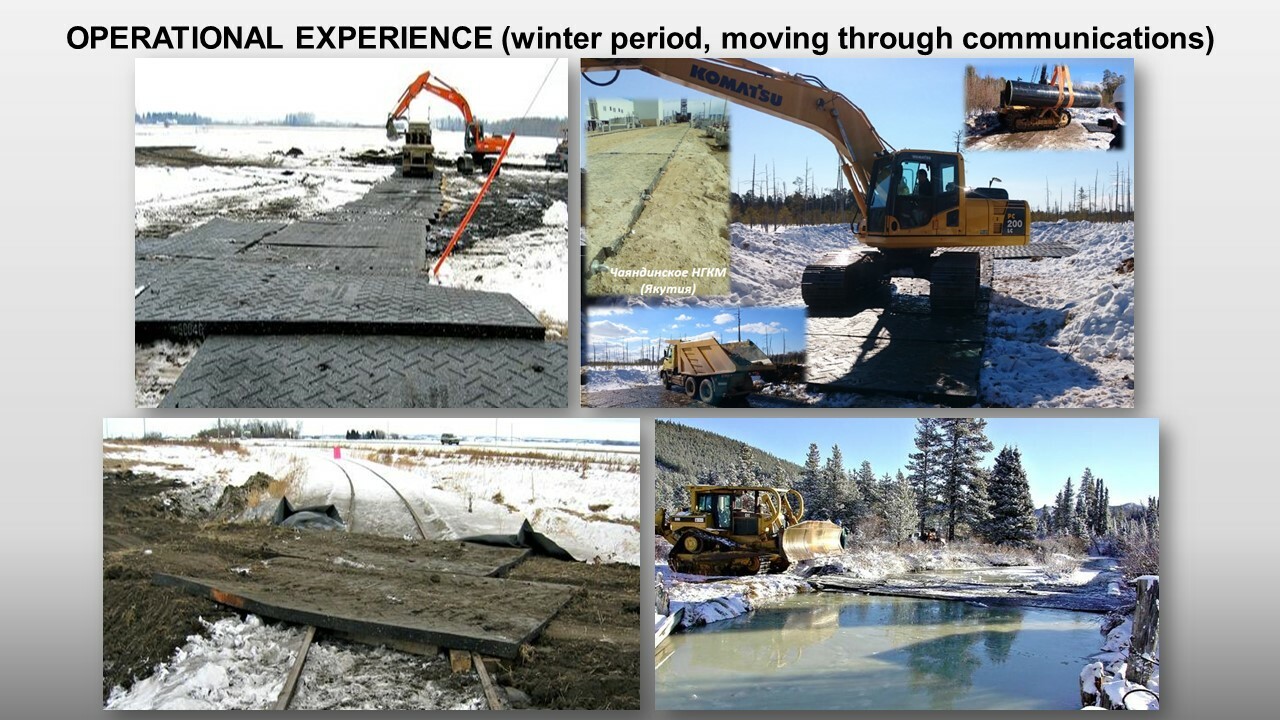 Polymer mobile road mats and geosynthetic materials