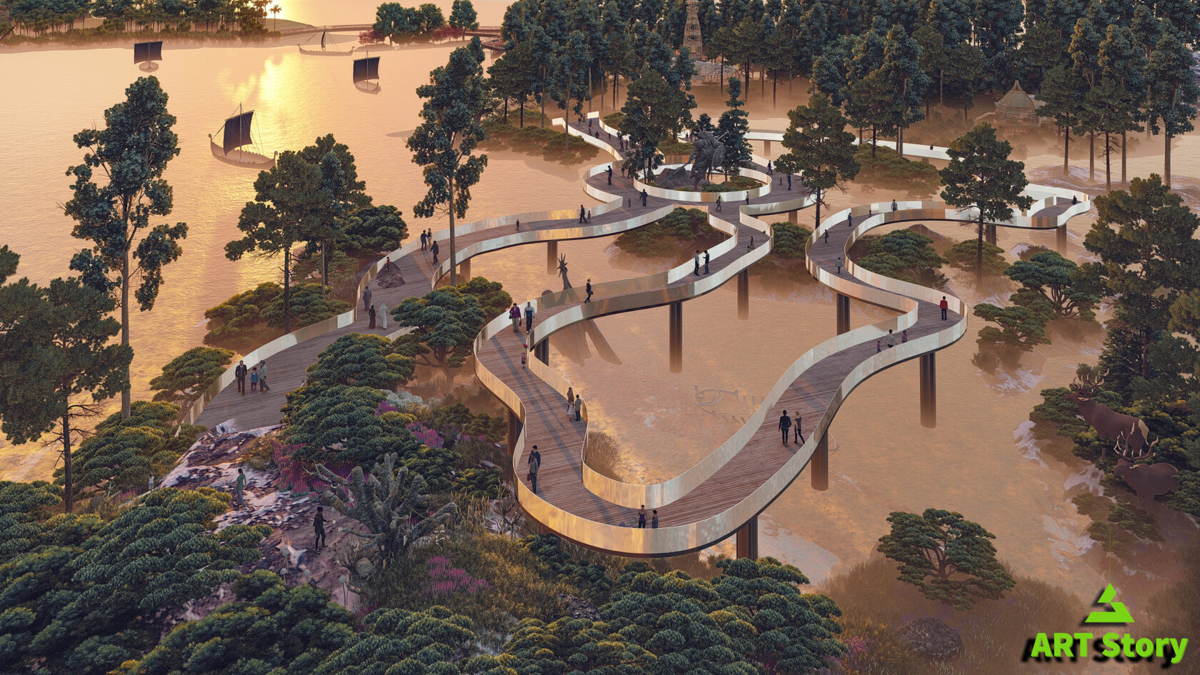 Landscaping Design Along the River| Блог о ландшафтном дизайне