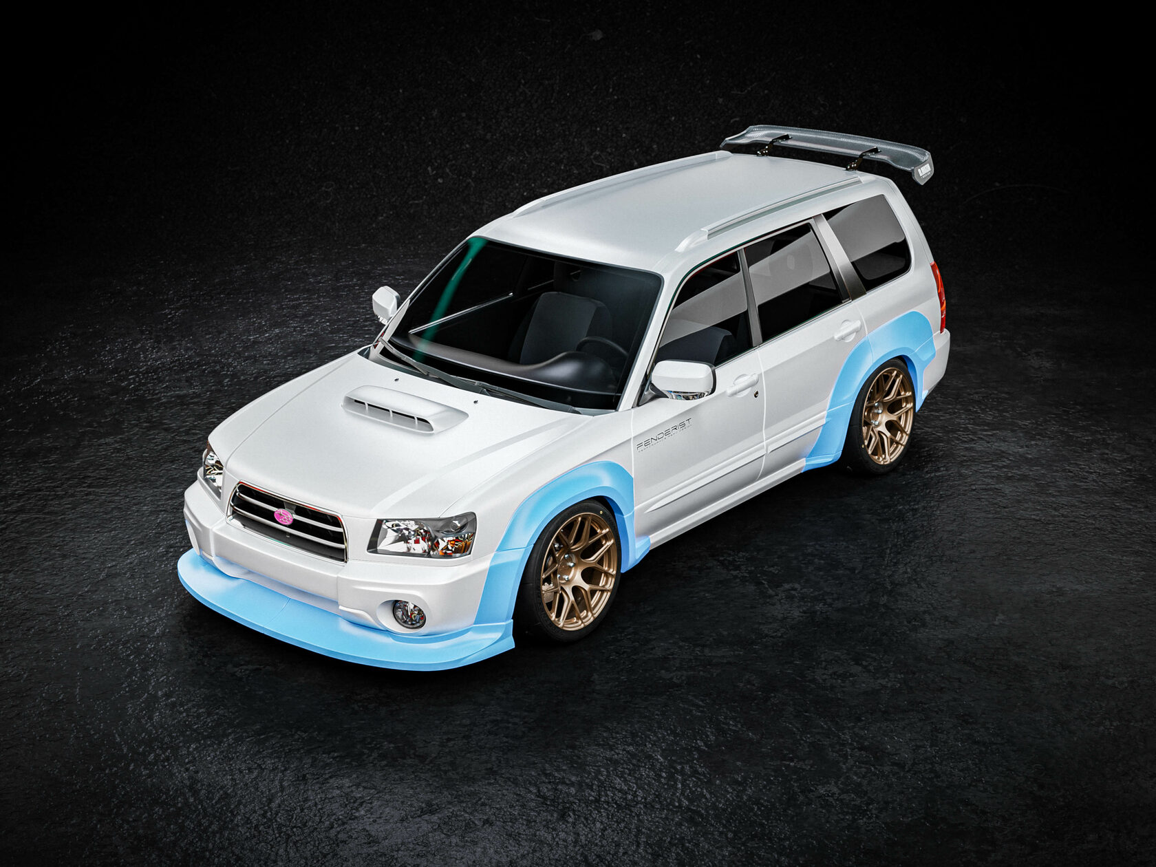 FENDERIST SPEC S Fender Flares Set 30mm / Wide Body Kit SUBARU FORESTER ...
