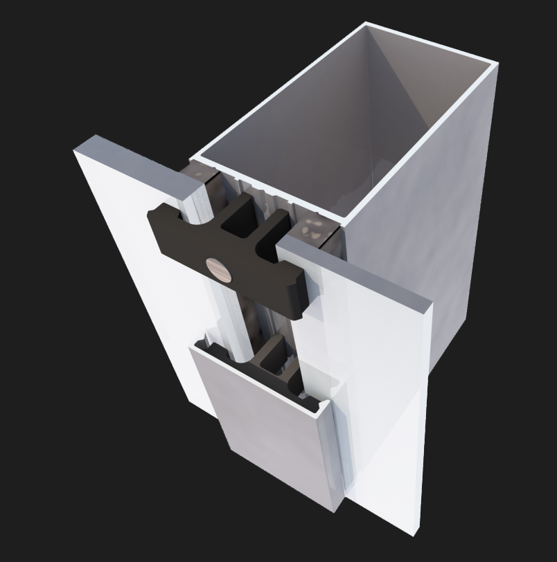 Aluminum glass partition - IDC