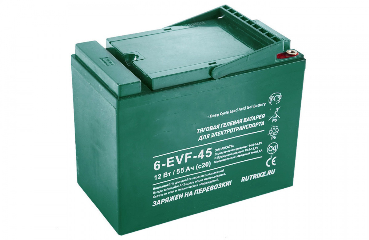 Купить тяговый гелевый аккумулятор 6-EVF-45 (12V45A/H C3)