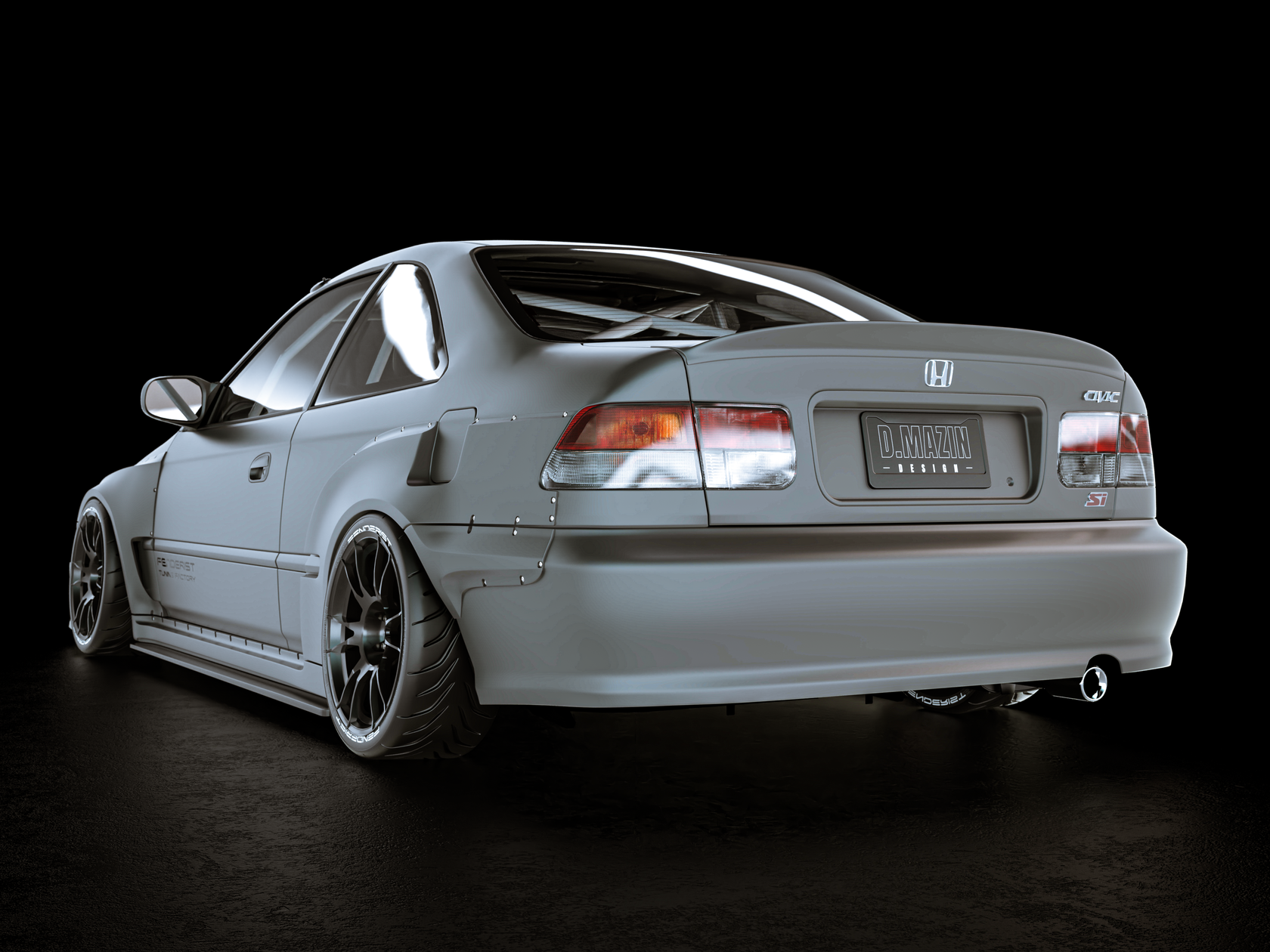 Full Kanjo-R set Honda Civic COUPE 98-00