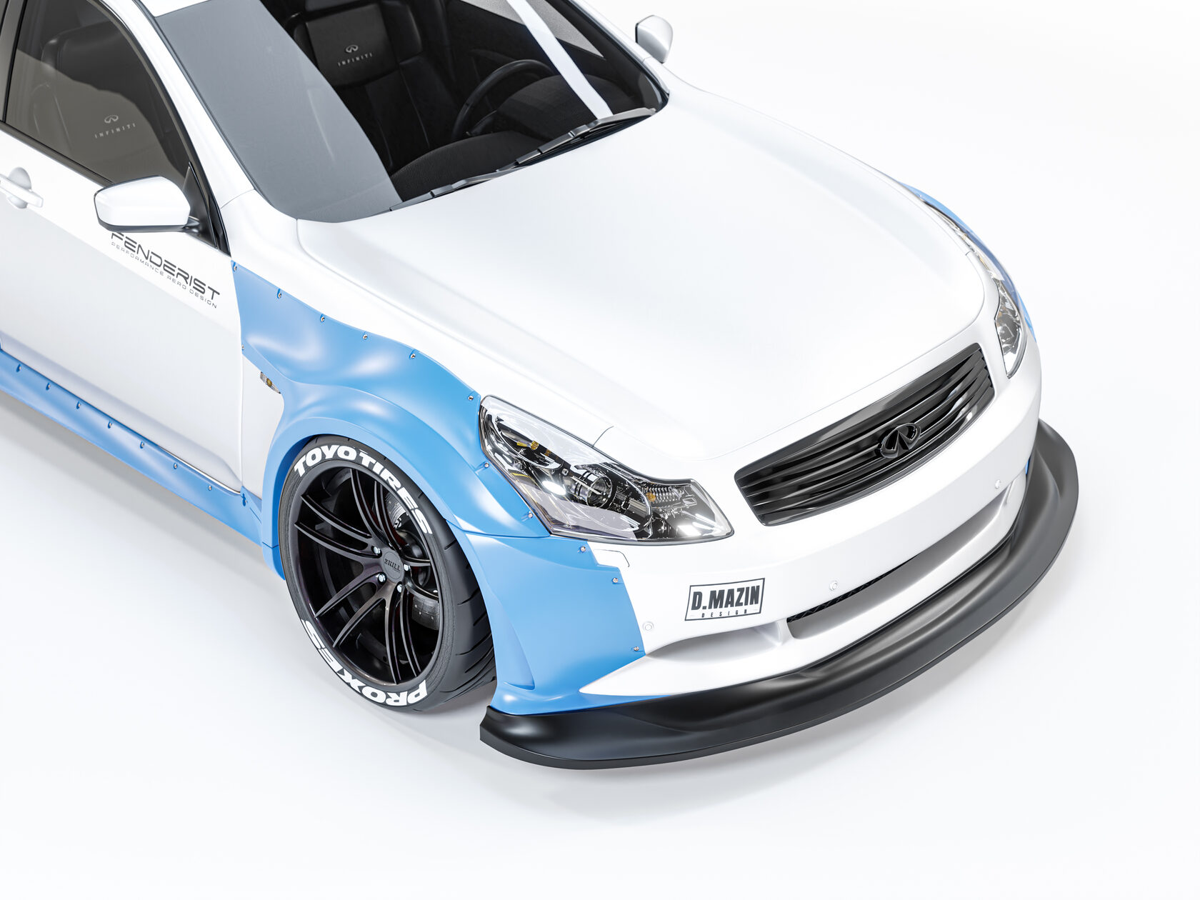 FENDERIST SPEC S Full Set / WIDE BODY KIT INFINITI G37 / NISSAN SKYLINE ...