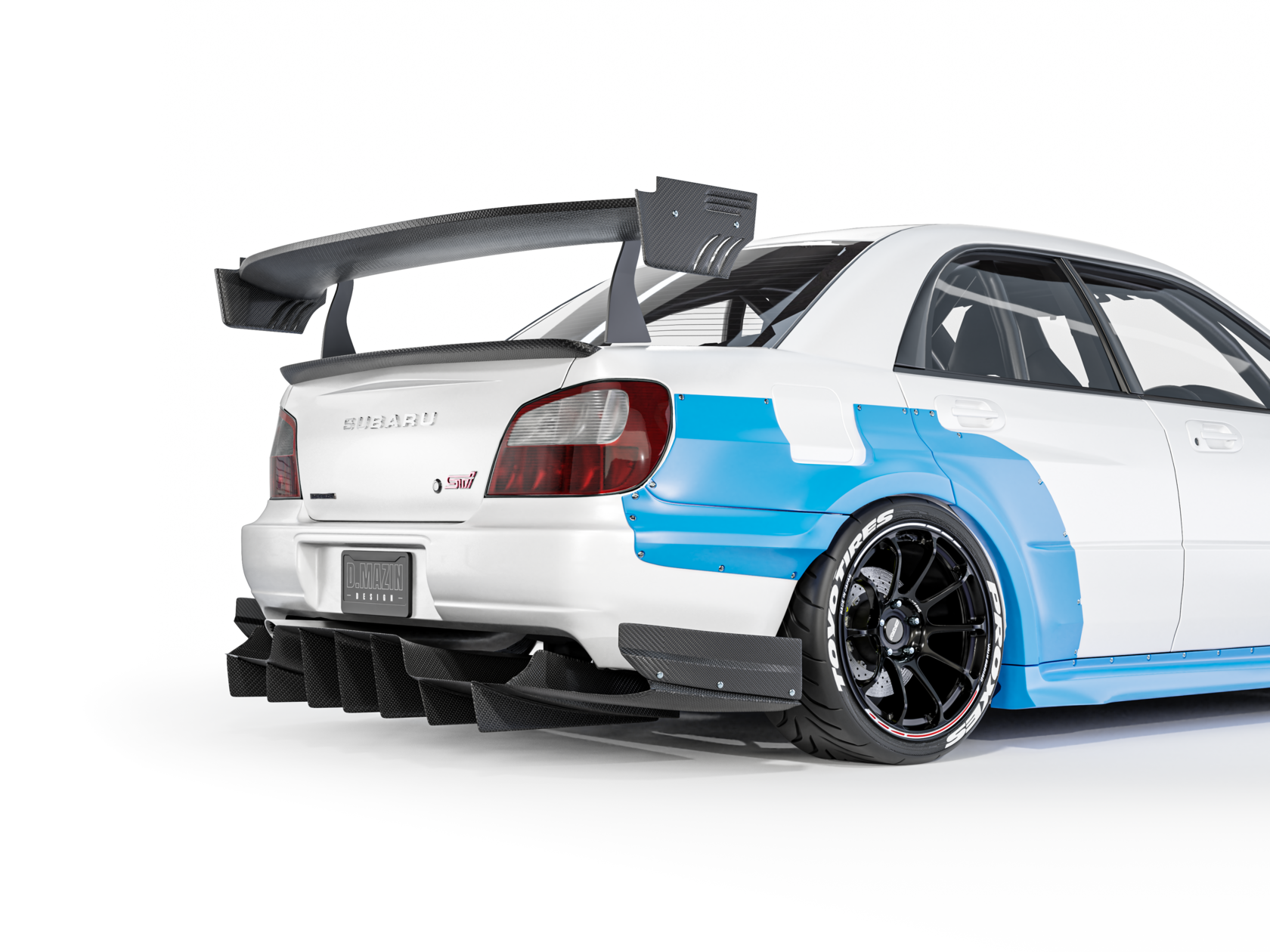 Full Set ver 2.0 / WIDE BODY KIT SUBARU IMPREZA WRX (GDA) / WRX STI (GDB) 00-03