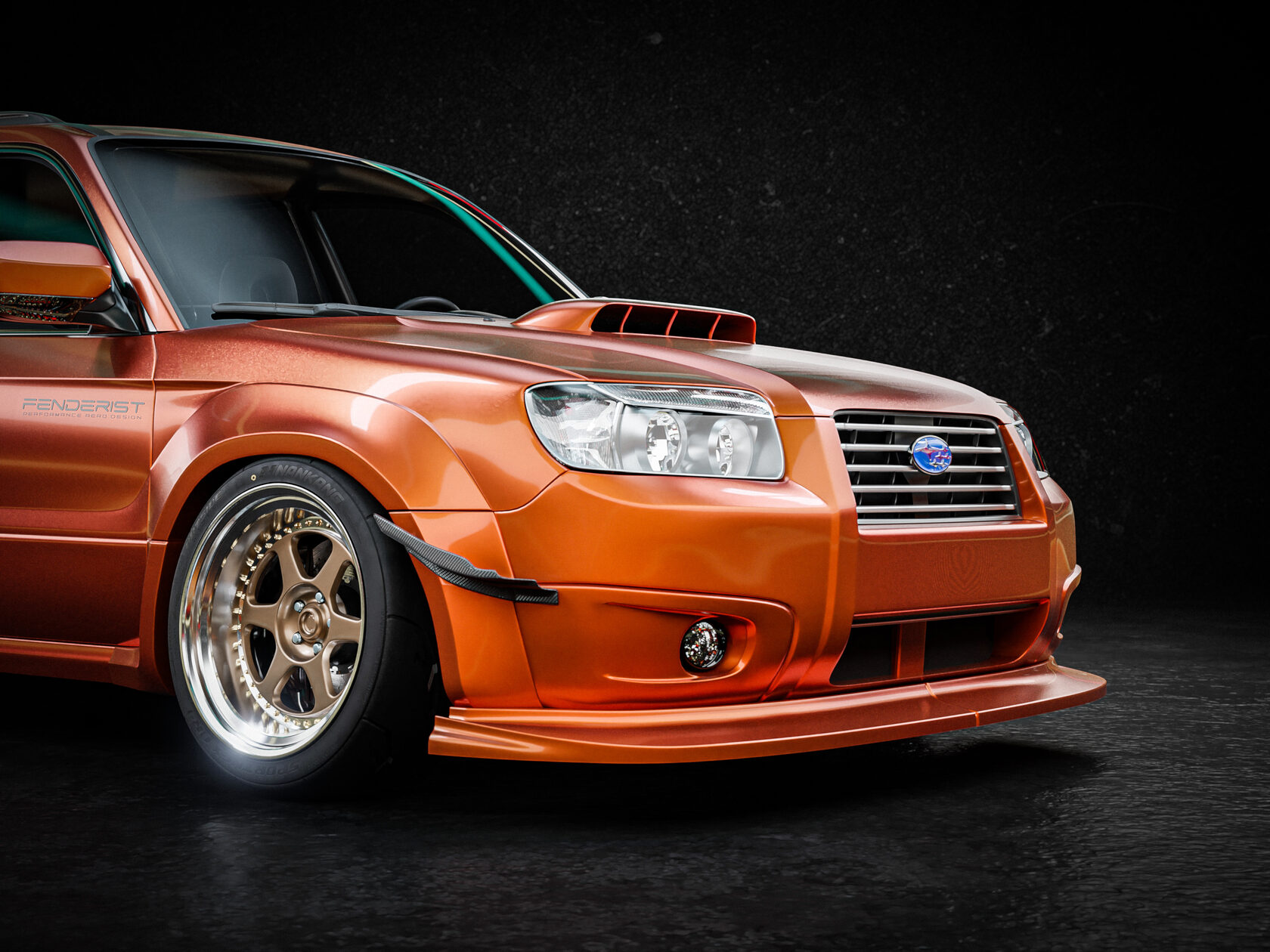 Top Spoiler ver 5 SUBARU FORESTER SG5/9 02-07
