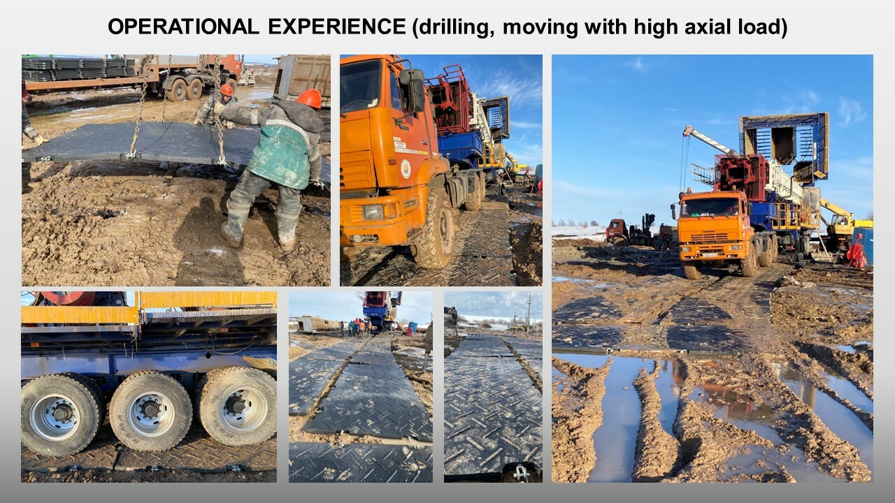 Polymer mobile road mats and geosynthetic materials