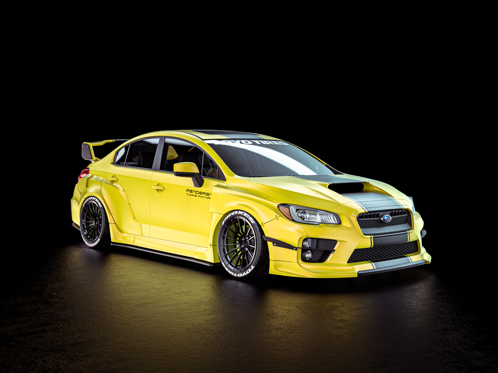 Full URBAN-R ver 2 kit / WIDE BODY KIT Subaru Impreza WRX STI 14-17