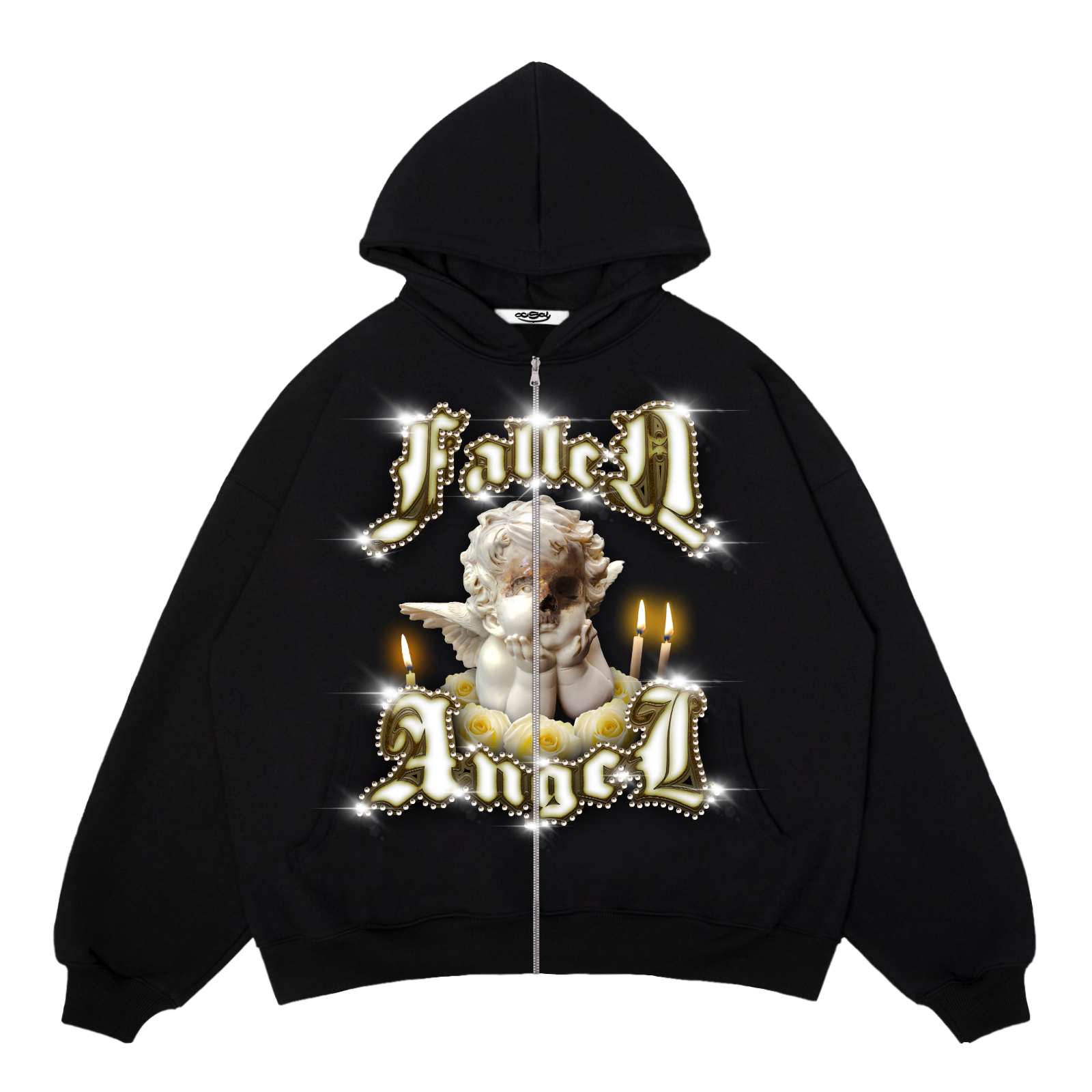 Fallen angel zip hoodie