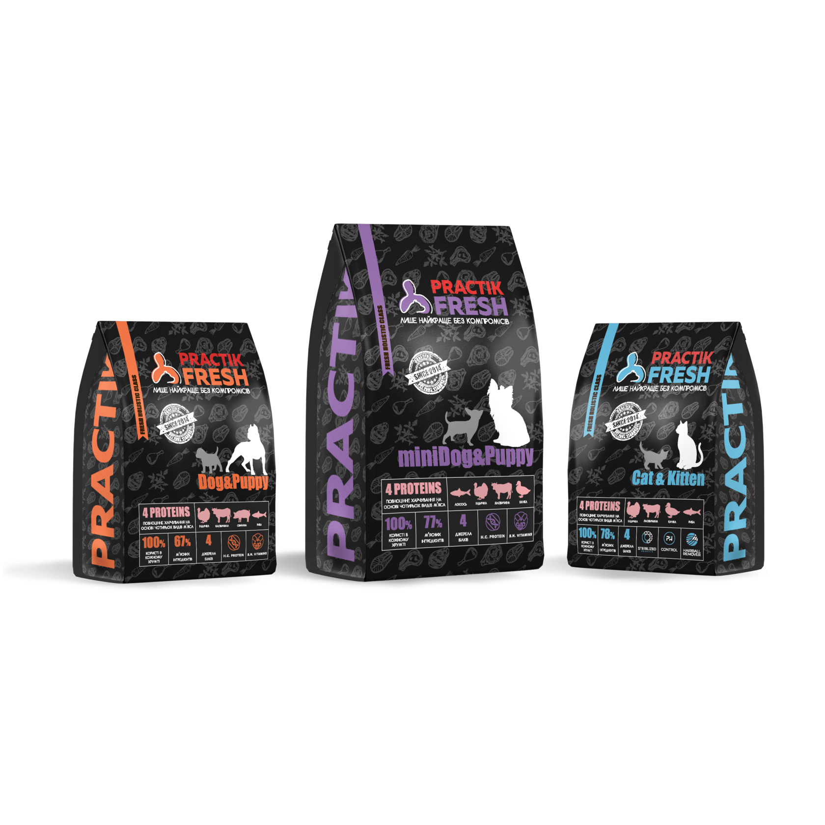 PRACTIK — сім'я українських брендів здорового харчування для собак та котів