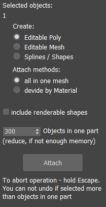 Объединение 3D-объектов при помощи скрипта Quick Attach для 3ds Max