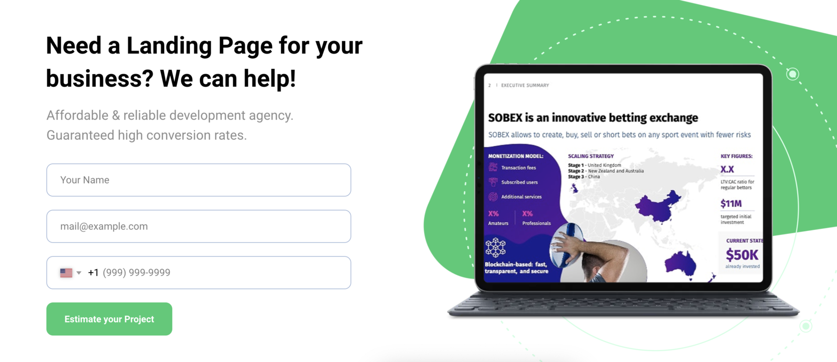 Landing Page Development with Lime Consulting
