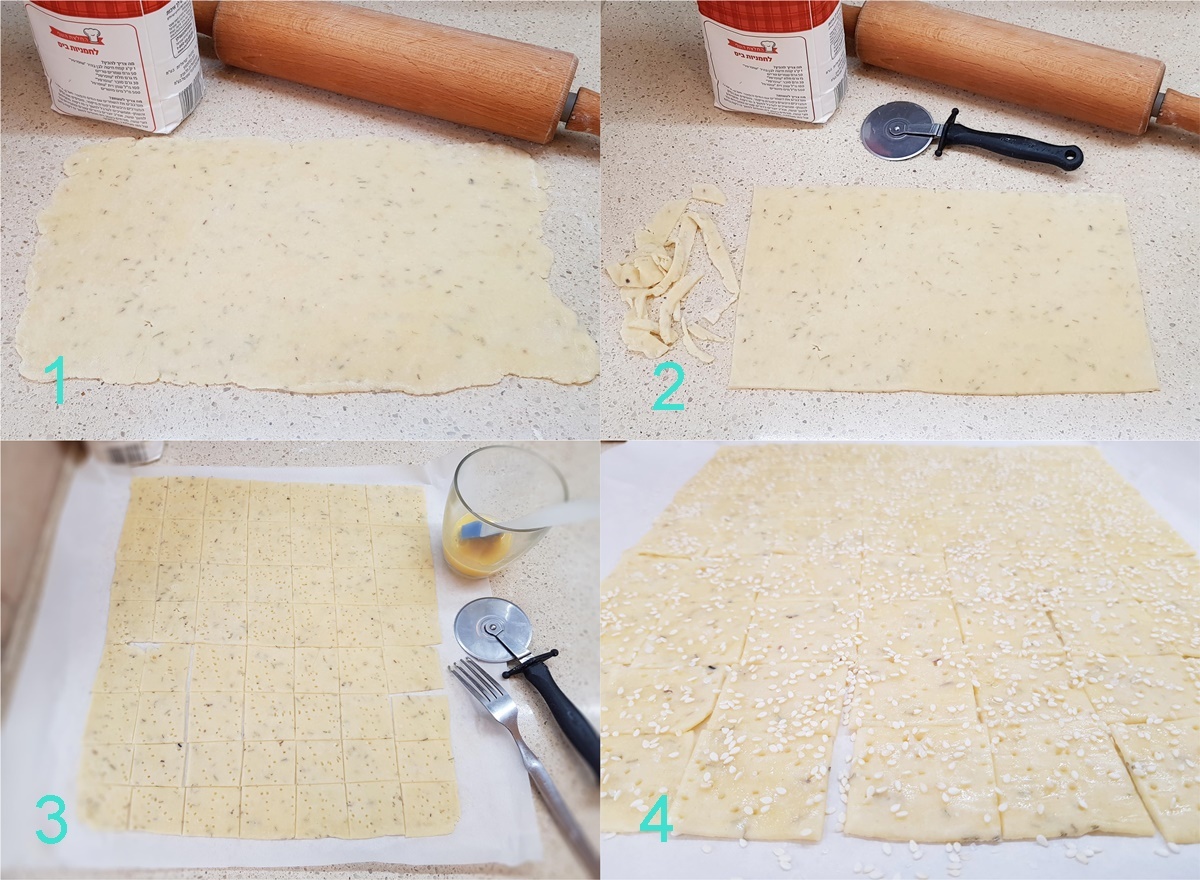 Крекеры с сыром и специями