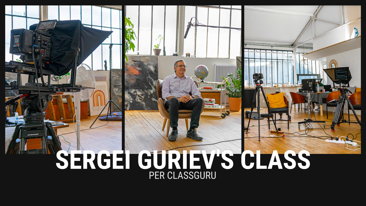 Le riprese di Class for Classguru di Sergei Guriev a Parigi, Francia